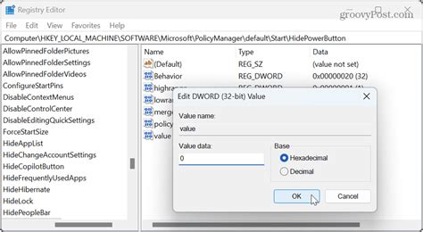 How To Hide The Power Button From The Start Menu On Windows 11