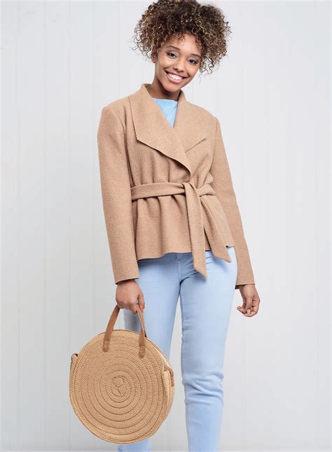 Waterfall Boiled Wool Jacket Sewing Pattern Sew Hq