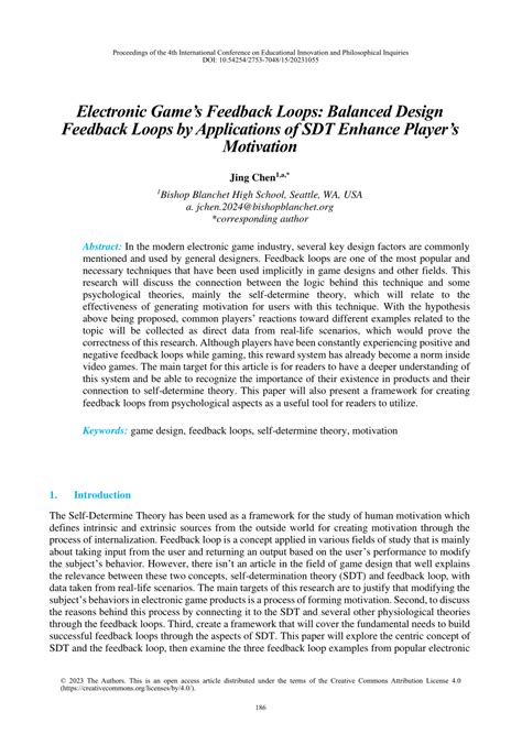 pdf electronic games feedback loops balanced design feedback loops