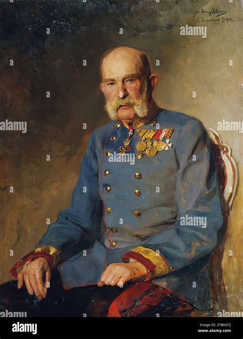 Emperor Franz Joseph I In The Service Uniform Of An Austrian Field
