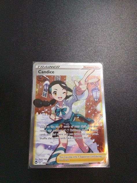 Pokemon Tcg Candice Full Art Trainer Ultra Rare Ss12 Silver Tempest
