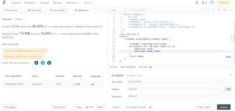 Vedanshi Singh On Linkedin Day 3475 Middle Of The Linked List Level Easy Topic Linked