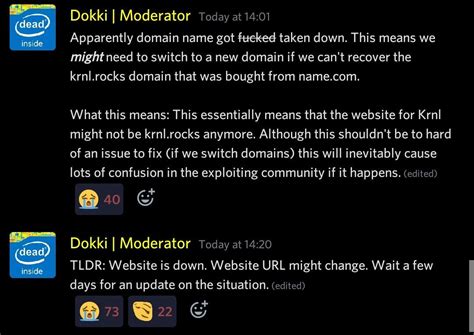 krnl website taken down info r krnl