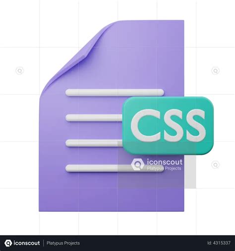 Css File 3d Illustration Download In Png Obj Or Blend Format