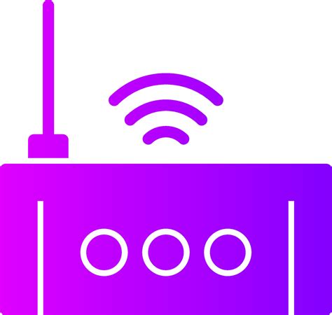 Wi Fi Router Solid Multi Gradient Icon 39512526 Vector Art At Vecteezy