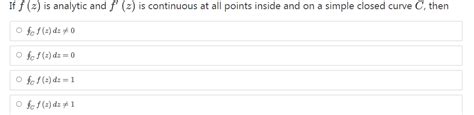 Answered If F Z Is Analytic And F Z Is Bartleby