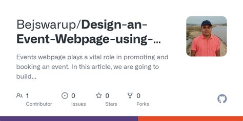 GitHub Bejswarup Design An Event Webpage Using HTML CSS Events