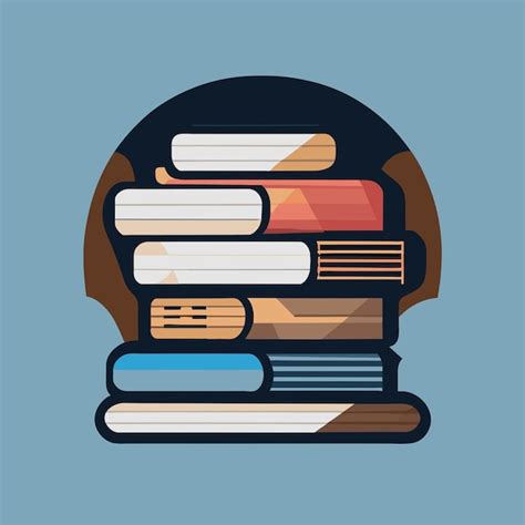 Premium Vector Hand Drawn Flat Stack Of Books