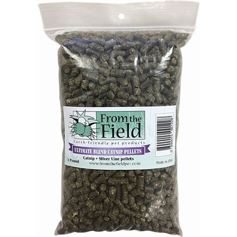 Catnip Pellets Ultimate Blend Silver Vine One Pound Jumbo Bag From The Field