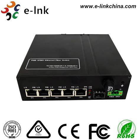 Industrial Port Base T Port Poe Port Base Fx Sfp Ethernet Switch With