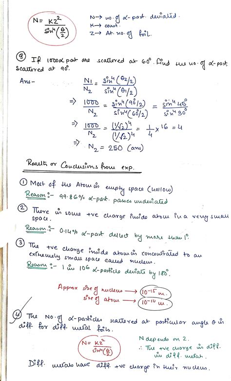 Solution Alpha Particle Scattering Experiment Atoms Full Notes Studypool