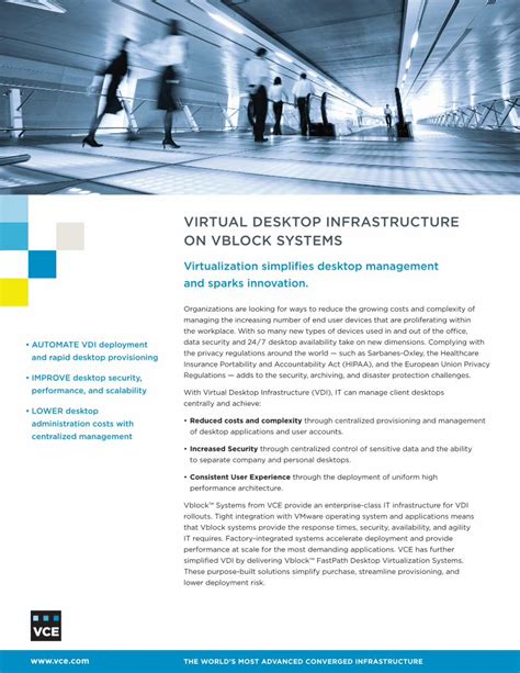 Pdf Virtual Desktop Infrastructure On Vblock Systems · Pdf