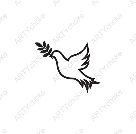 Dove Outline Clip Art