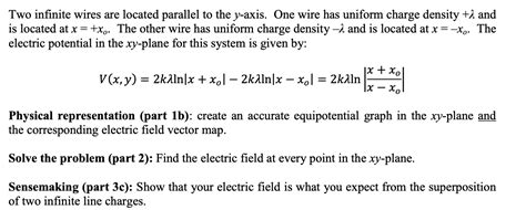 Solved Two infinite wires are located parallel to the | Chegg.com