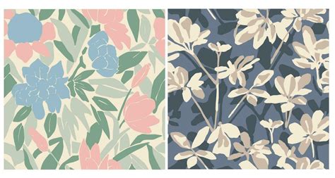 Vector Nature Themed Illustration Seamless Repeat Pattern Set Digital Artwork 27738676 Vector