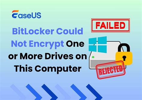 BitLocker nie mógł zaszyfrować jednego lub większej liczby dysków na tym komputerze