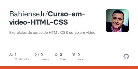 GitHub BahienseJr Curso em video HTML CSS Exercícios do curso de HTML CSS curso em video
