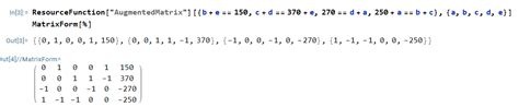 Warning Messages Augmented Matrix Function Given This Error