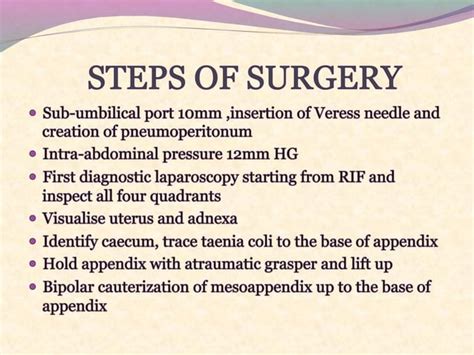 Laparoscopic Appendectomy