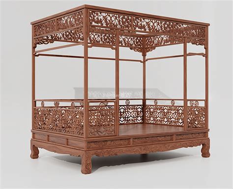 Blender制作中式架子床 Blender布的