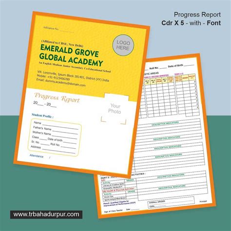 School Progress Report Design Cdr 2