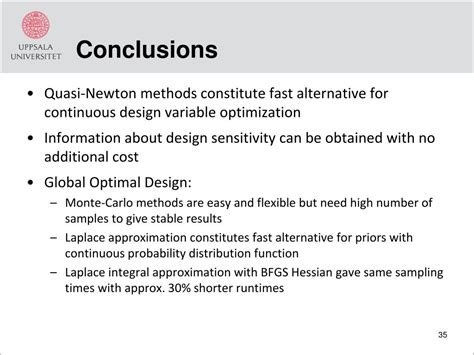 ppt application of quasi newton algorithms in optimal design