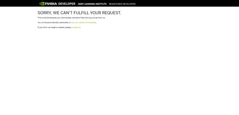 Unable To Claim Free Course Forum Feedback Nvidia Developer Forums