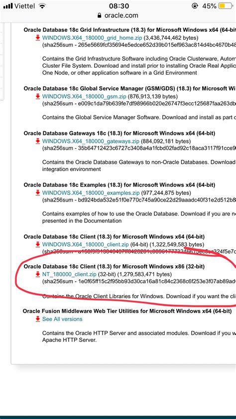 Can Not Install Oracle Database Client 18c On Win 10 32 Bit Stack