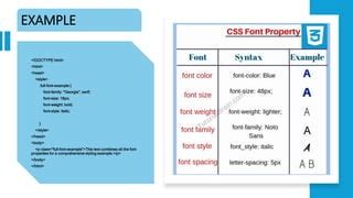 Presentation Pptx Font Properties PPT