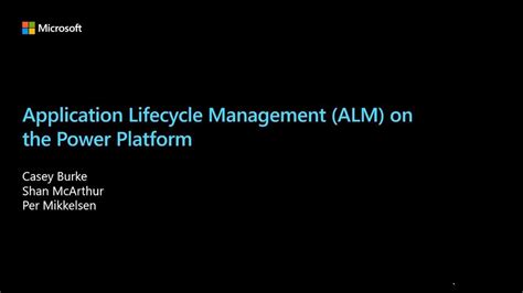 Application Lifecycle Management Alm On The Power Platform Bod133 Youtube