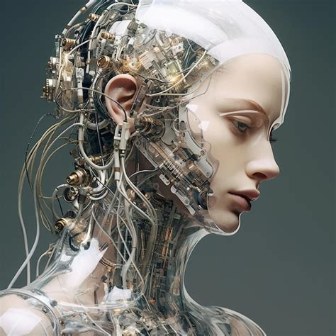Premium Ai Image Futuristic Robotics And Humans 8k Hd