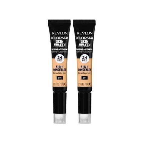 2 X Revlon Colorstay Skin Awaken 5 In 1 Concealer 8ml 001 Universal Neutralizer Big W