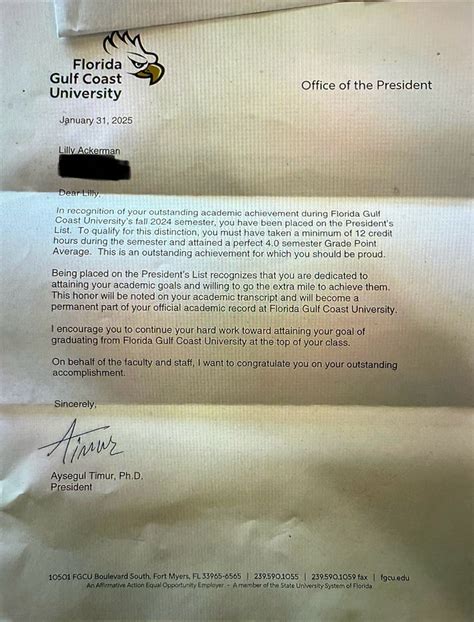 Lilly Ackerman On Linkedin I Am Proud To Announce That I Have Made The Presidents List For The