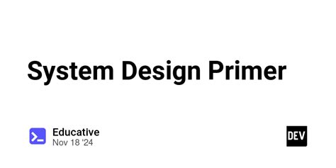 System Design Primer Dev Community