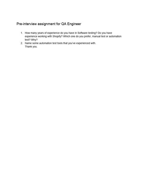 Interview Assignment Pdf Computers
