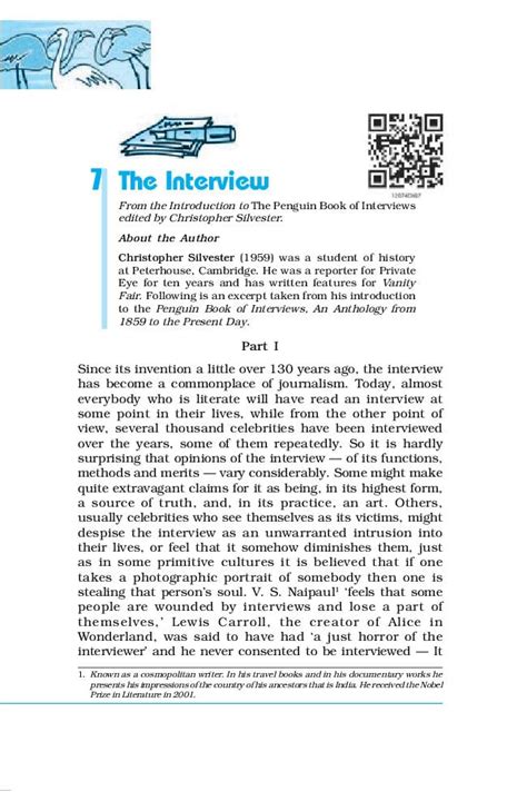 Ncert Book Class 12 English Chapter 7 The Interview Pdf Aglasem