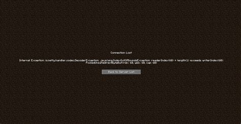Internal Exception Rallthemods