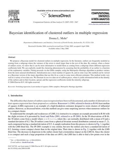 Pdf Bayesian Identification Of Clustered Outliers In Multiple