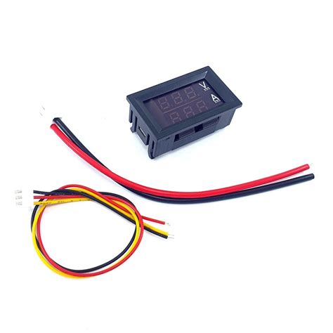 Indikator Arus Dan Tegangan Dual Volt Ampere Meter