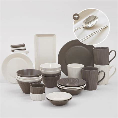 룸앤홈 {사은품증정}휘게 4인 식기 세트 27p 위드4인수저세트 미러 위시버킷