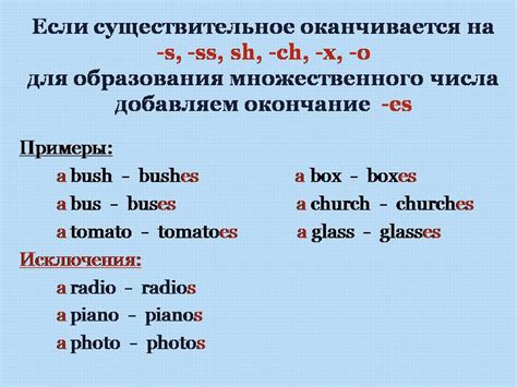 Как образуется множественное число существительных Smartme Онлайн платформа для обучения и