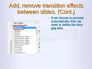Understanding Presentations Slide Transition