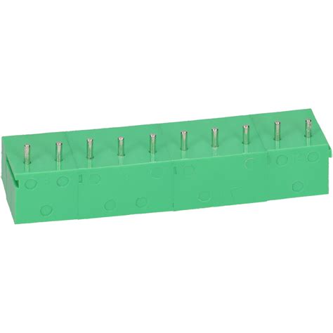Truconnect 213986 5mm Low Profile 90 Degree 10 Way Terminal Block