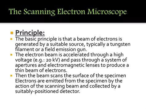 Dielectric Surface Imaging Using Scanning Electron Microsope Ppt