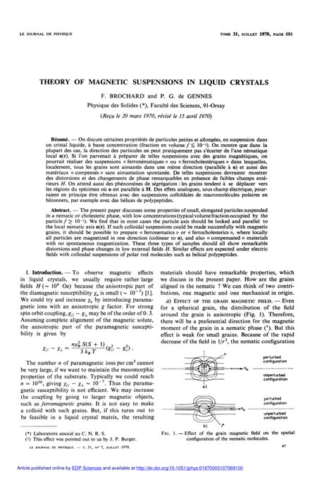 Pdf Theory Of Magnetic Suspensions In Liquid Crystals
