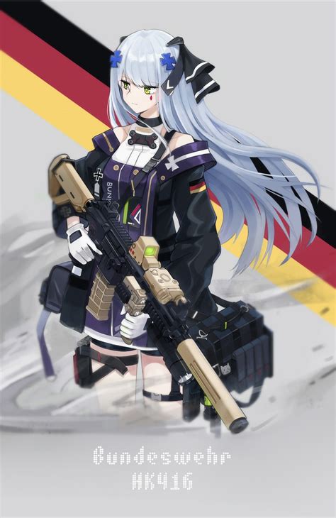 Hk416 And Hk416 Girls Frontline Drawn By Umiokamikun Danbooru