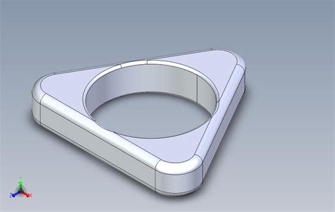 3d可打印三角形小工具微调器 step 模型图纸免费下载 懒石网
