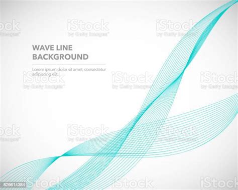 우아한 추상적인 벡터 웨이브 라인 미래 스타일 배경 템플릿 곡선에 대한 스톡 벡터 아트 및 기타 이미지 곡선 그라데이션 기하 Istock