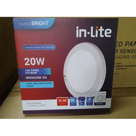 Jual LAMPU DOWNLIGHT LED PANEL IN LITE 20W BULAT OUTBOW SENSOR GERAK CAHAYA Kab Karawang