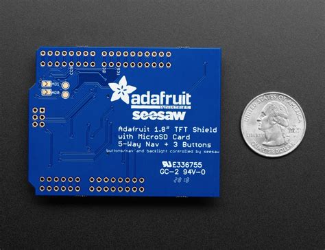Updated Product Adafruit 1 8″ Color Tft Shield W Microsd And Joystick V 2 « Adafruit